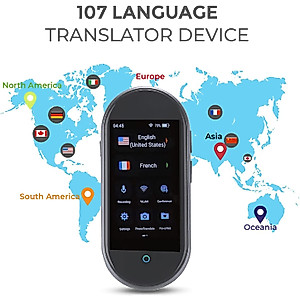 DoDoDuck 3 Language Translator Device, Offline Translation, No WiFi Needed, Offline 2 Way Translation in 12 Languages,109 Online, Bluetooth | Integrated AI Assistant……