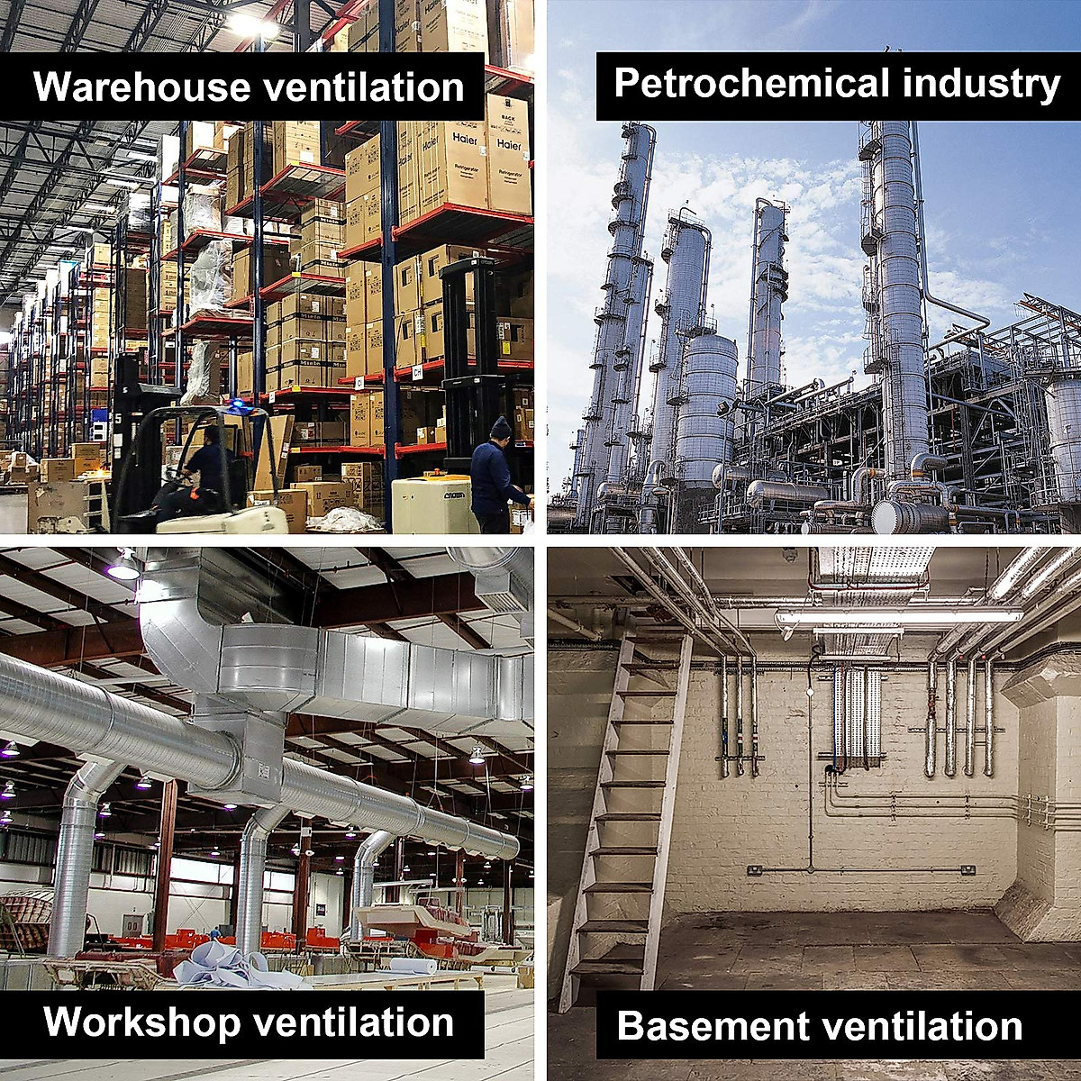 AlorAir 16" PVC Flexible Duct Hose for CleanShield HEPA 550 Air Scrubber and PureAiro HEPA Pro 770/870/970, Easy Storage (16 Inch x 16.4 Feet, Inlet)