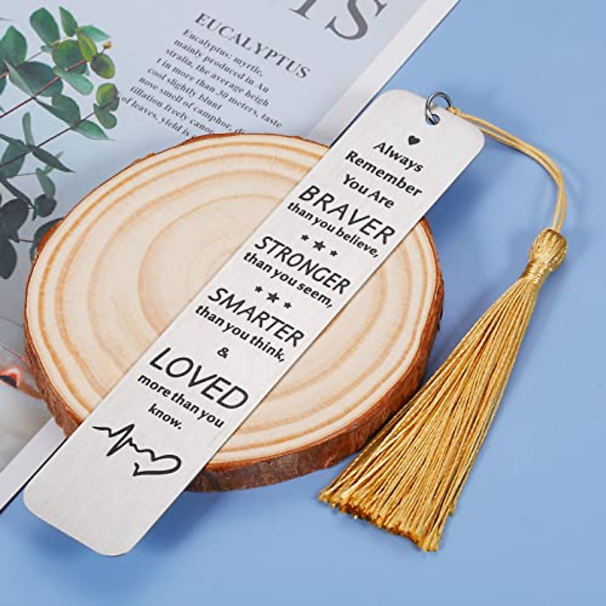 Best Friend Gifts for Inspirational Bookmark Christmas Stocking Stuffers for Kids Men Women Daughter Son Gifts for Birthday Graduation Gifts Back to School for Girls Book Lover Breast Cancer Gifts