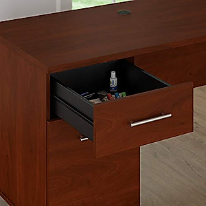 Bush Furniture Somerset 72W Office Desk with Drawers in Hansen Cherry