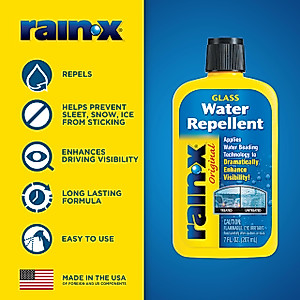 Rain-X 800002243 Glass Treatment- 7 fl oz. ( Packaging may vary )