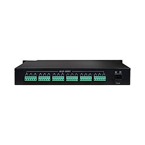 HDView CCTV Distributed Power Supply Box for Security Camera, PTC Resetable Fuse [no Fuse Burn], Rack Mount (18 Ports 20Amp, 12V DC Power)