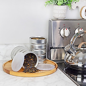 Cornucopia Empty Coffee Cans (4-Pack); Metal Cans for Kitchen Storage, Coffee Packaging and Arts & Crafts