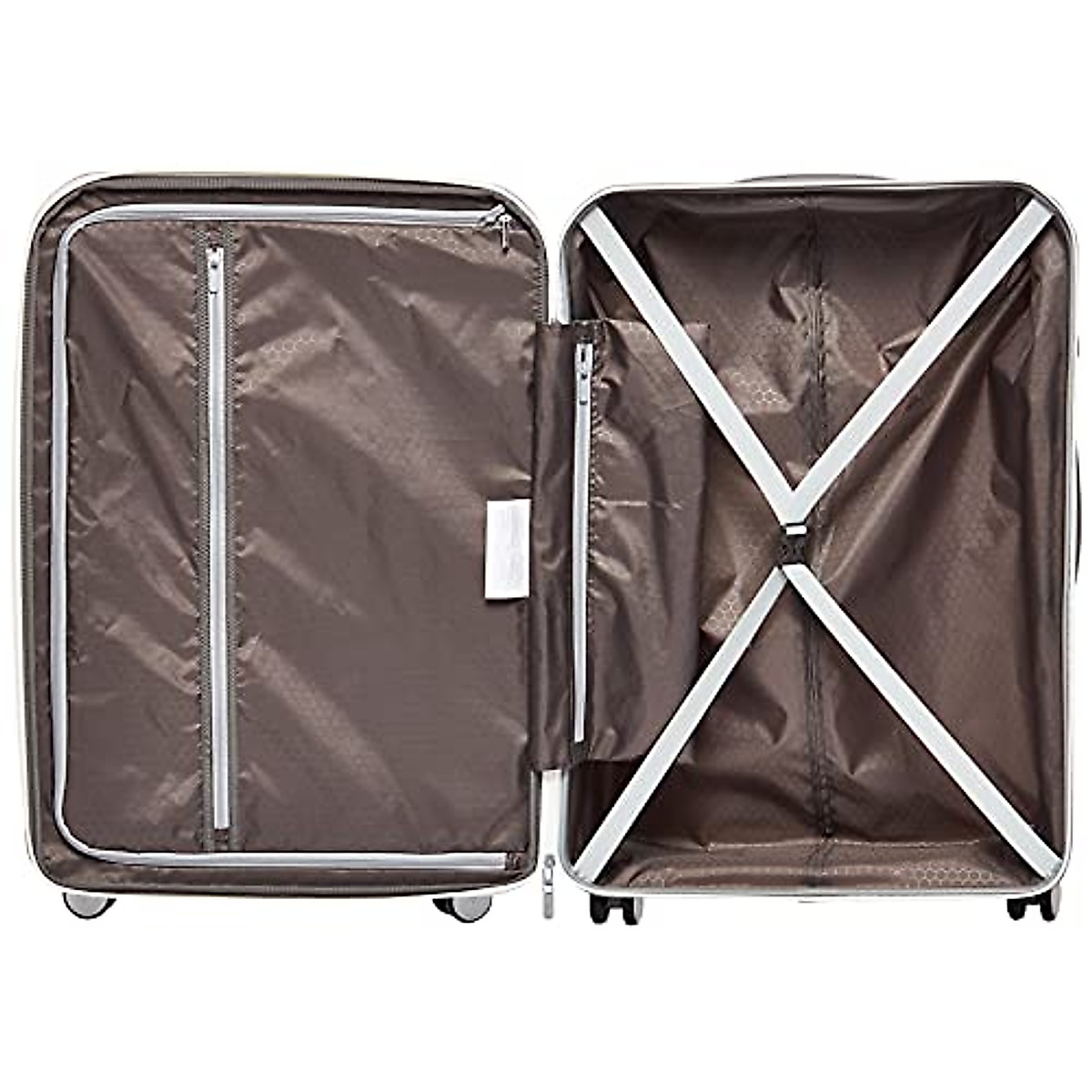 Samsonite Freeform Hardside Expandable with Double Spinner Wheels, Checked-Large 28-Inch, White