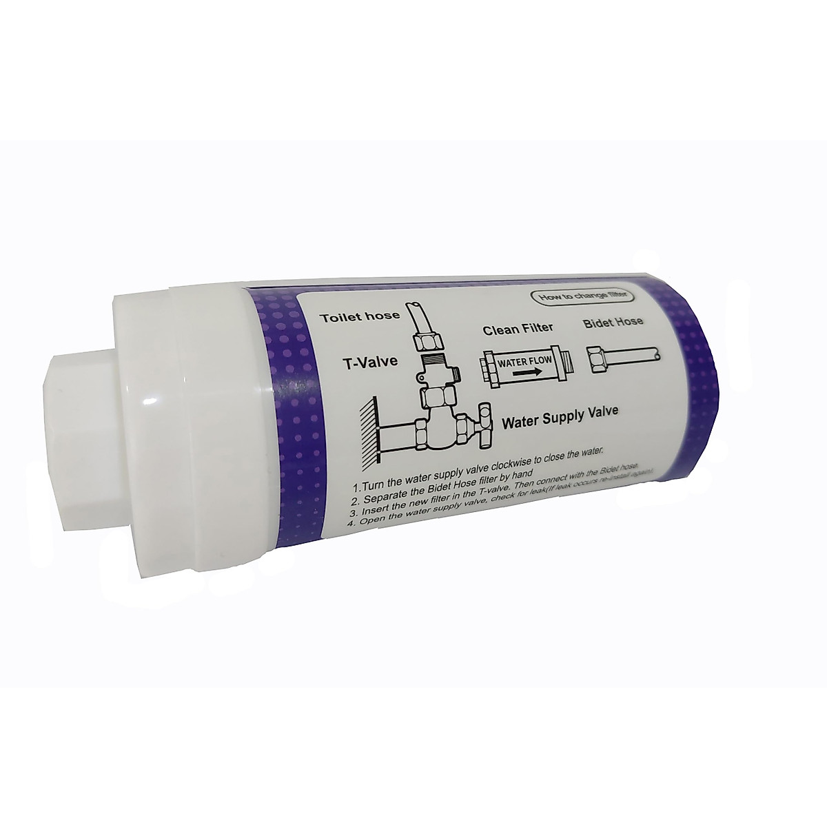 LivingStar Toilet Bidet Seat Water Filter (4 cartridges)