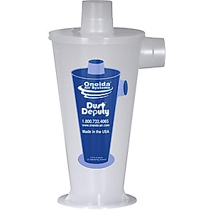 Oneida Air Systems Dust Deputy DIY Anti-Static Retrofit Cyclone Separator for Wet/Dry Shop Vacuums (DD DIY)
