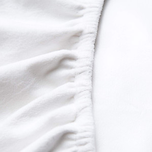 JumpOff Jo - Waterproof Baby Crib Sheet - Super Soft Breathable Minky Fabric, TPU Stain Protector, Baby Crib Sheet for Standard Crib Mattresses and Toddler Beds, 28"x52" - Mama Bear Blue