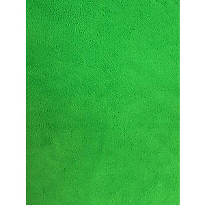 Solid Soft Minky Fabric Hug-Z™ by The Yard DIY Baby Blankets Decor Clothing Snuggle (Kelly Green)