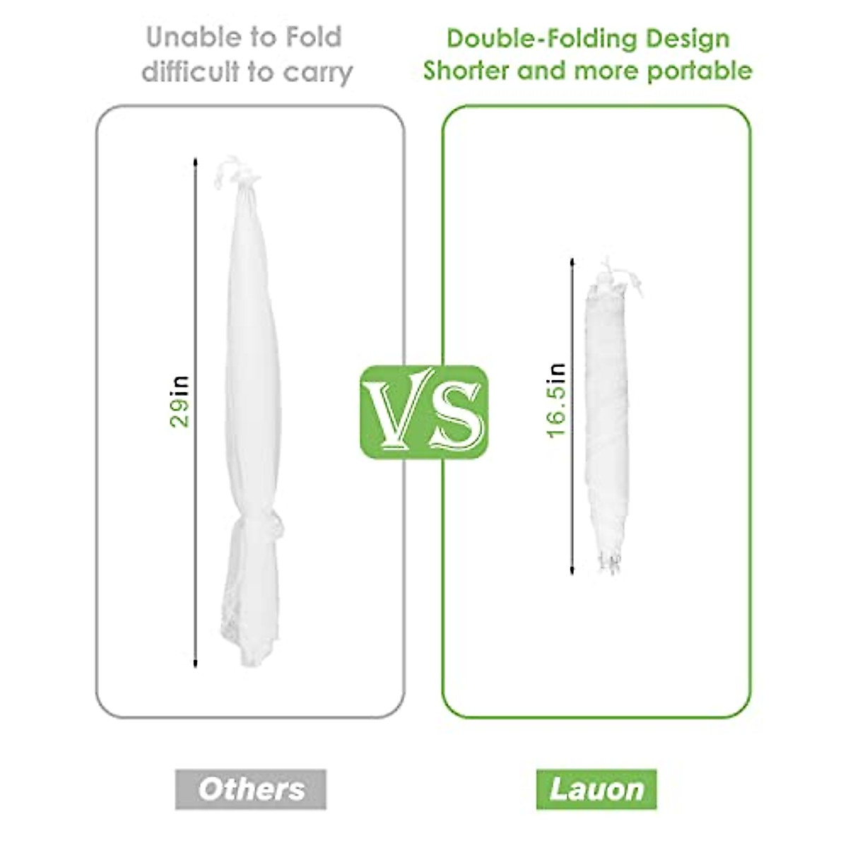 Lauon Food Covers, 1 Extra Large (40"X26") & 4 (17"X17"), 5 Pack White Mesh Plate Serving Tents, Pop-Up Umbrella Screen Tents, Jumbo Food Net for Outdoor Picnics Parties BBQ, Collapsible and Reusable