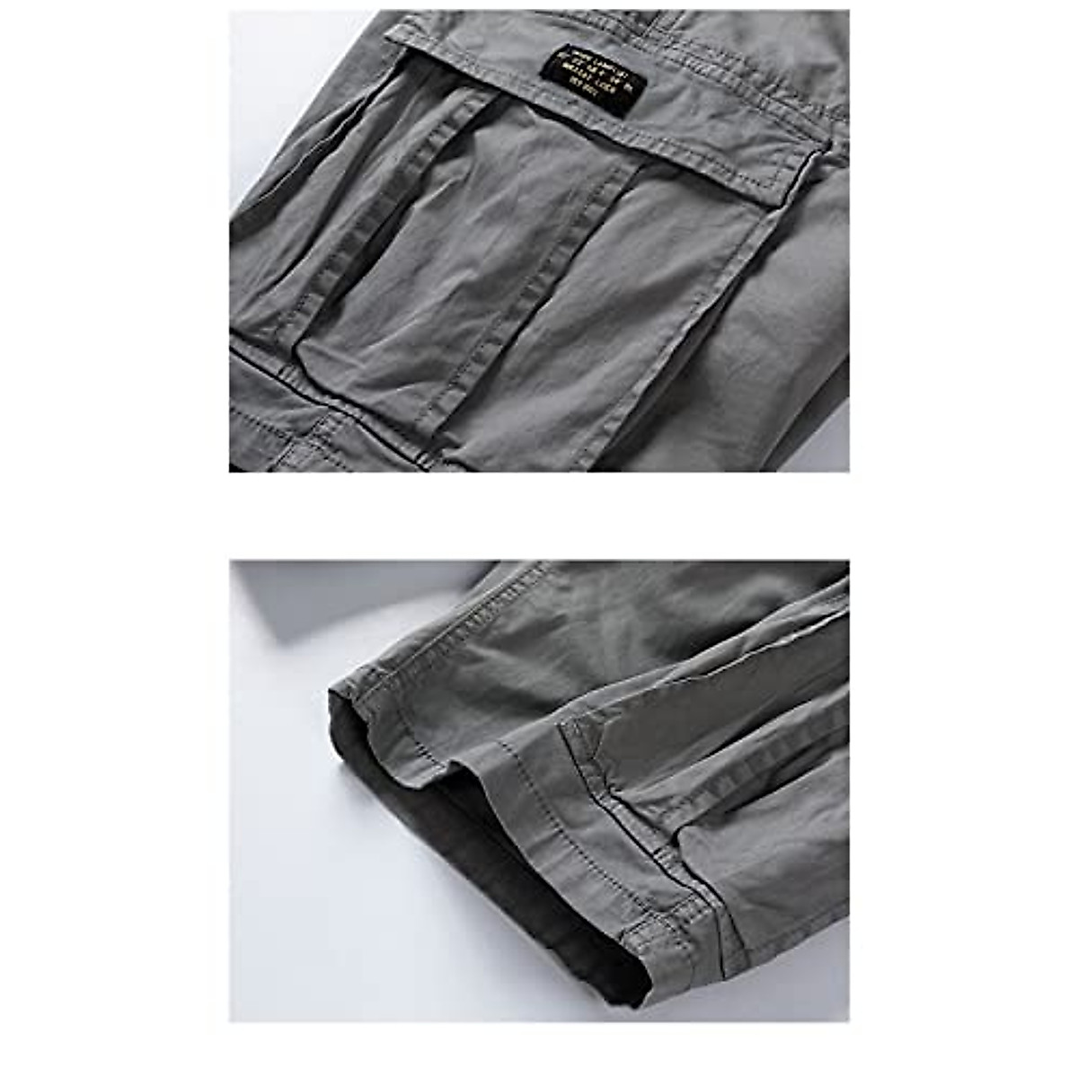 Muscularfit Streetwear Shorts Men Linen Shorts Men 2023 Regular and Big & Tall Fashion Outdoor Cargo Shorts Summer Drawstring Elastic Waist Shorts Shorts for Men 5 Inch Gray XL