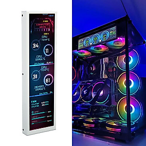 8.8Inch Display Computer Temp Monitor, CPU Hardware External Expansion Display High Resolution Screen Data Monitor for Computer Case PC , PC Sensor Panel Secondary Screen