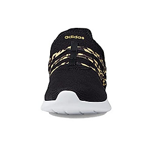 adidas Women's Puremotion Adapt 2.0 Running Shoe, Core Black/Core Black/Gold Metallic, 7