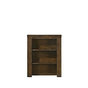 Acme Merrilee II Contemporary Solid Wood Side Pier with 2 Shelves in Oak