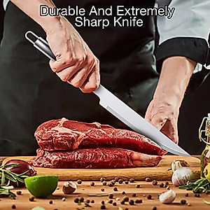 AISITIN 5 PCS Grill Accessories BBQ Set, Stainless Steel BBQ Grill Tools with Sturdy Spatula, Grilling Tongs, Fork and Brush, Ideal Grill Set for Outdoor Indoor Grill