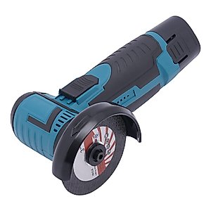 Mini Angle Grinder Mini Cordless Angle Grinder with Two Battery, Metal Cutter Machinefor Cutting Polishing Ceramic Tile Wood Stone Steel 500W 12V