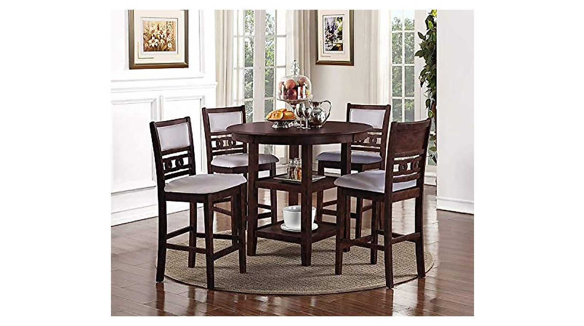 Gia 5-Piece Round Dining Set - New Classic Furniture