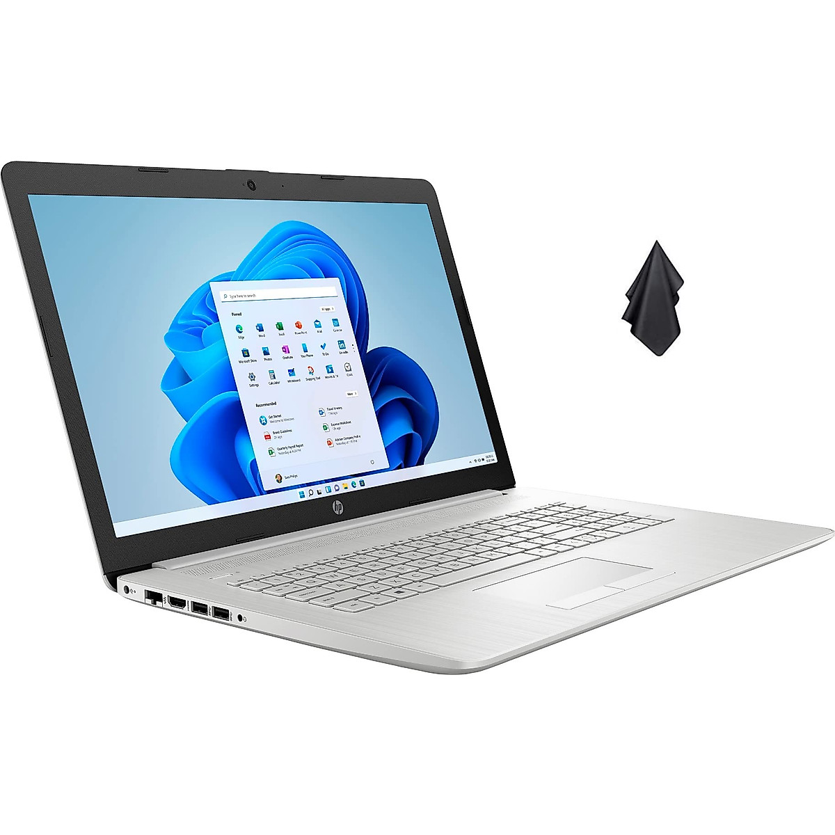 HP 2022 Pavilion 17 Laptop, 17.3" HD+ IPS Touchscreen, 11th Gen Intel Core i5-1135G7, GeForce MX350, 16 GB RAM, 1 TB PCIe SSD, WiFi, Webcam, DVD-RW, Backlit Keyboard, Windows 11, Silver