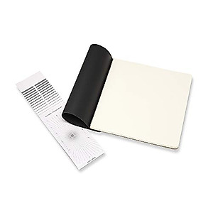 Moleskine Art Sketch Pad, Soft Cover, Square (7.5" x 7.5") Plain/Blank, Black, 48 Pages