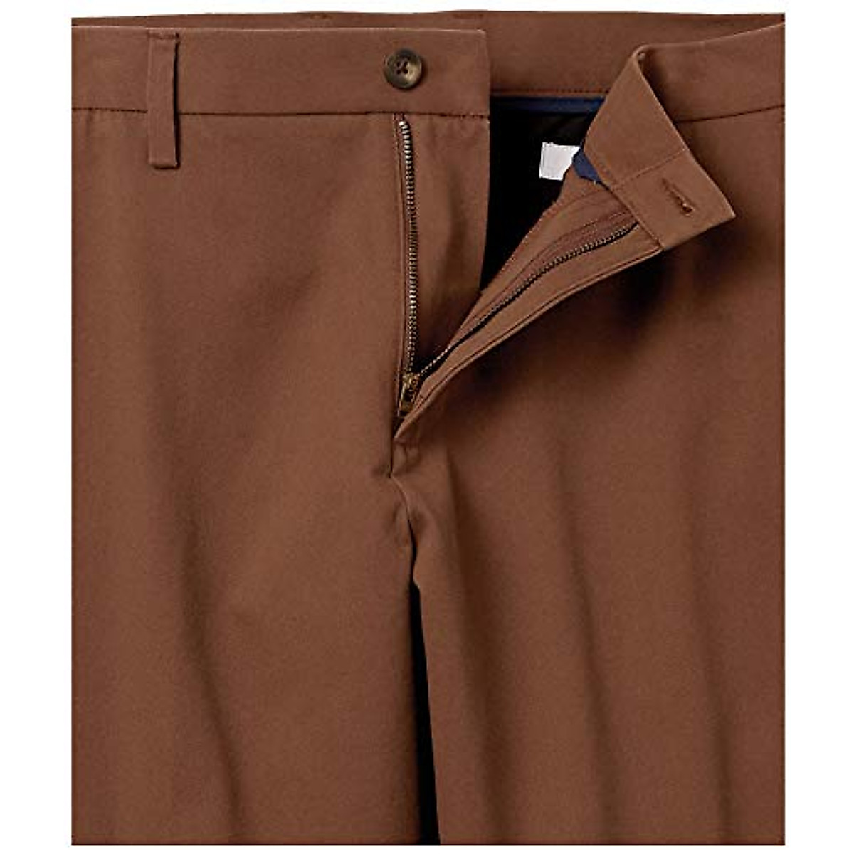 Amazon Essentials Men's Classic-Fit Wrinkle-Resistant Flat-Front Chino Pant (Available in Big & Tall), Brown, 30W x 30L