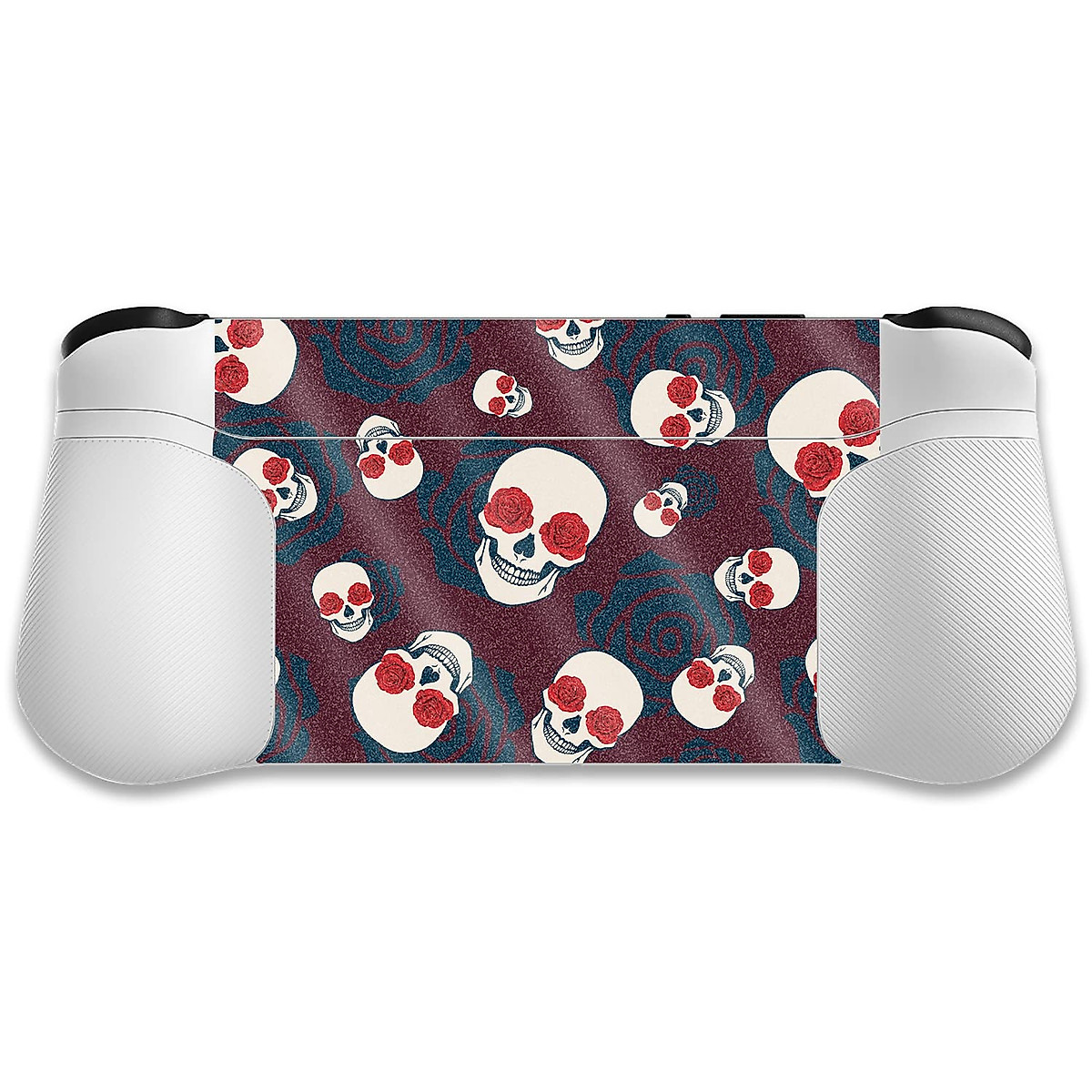 MightySkins Glossy Glitter Skin Compatible with Logitech G Cloud Gaming Handheld - Skulls N Roses | Protective, Durable High-Gloss Glitter Finish | Easy to Apply | Made in The USA