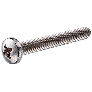 Hillman 43068 4-40 x 1-1/4-Inch Stainless Pan Phillips Machine Screw, 50-Pack,Stainless Steel