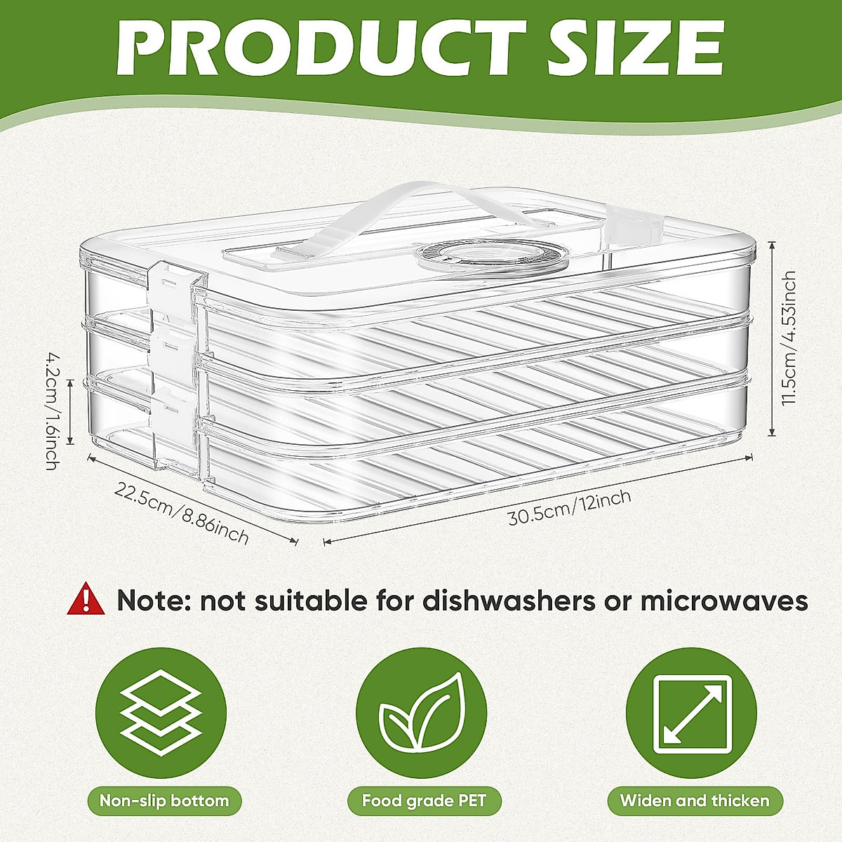 SiliFine Deli Meat Container for Fridge Organizer Food Storage Boxes with Lid Stackable Lunch Meat Container Airtight Deli Holder for Refrigerator Organizing Salami Cold Cut Turkey Bacon Pantry