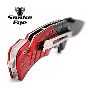 Snake Eye Tactical Two Tone Rescue Style Assisted Open Folding Pocket Knife Outdoors Hunting Camping Fishing (FD)