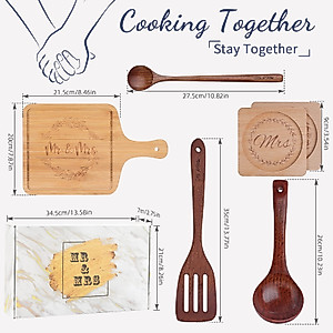 pengtai Wedding Gifts for Couples,Couples Christmas Gifts,Mr and Mrs Gifts,Engagement Gifts,Bridal Shower Gift for Bride and Groom,Aniversary Bamboo Charcuterie Board Gift for Husband Wife