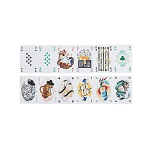 Oroora, Bohwa Card, tichu Board Game + Card Case, 100% Waterproof Plastic Playing Cards, Poker Size, Quality Embossed Plastic Playing Cards, 1 Decks of Cards + 1 Card Case.