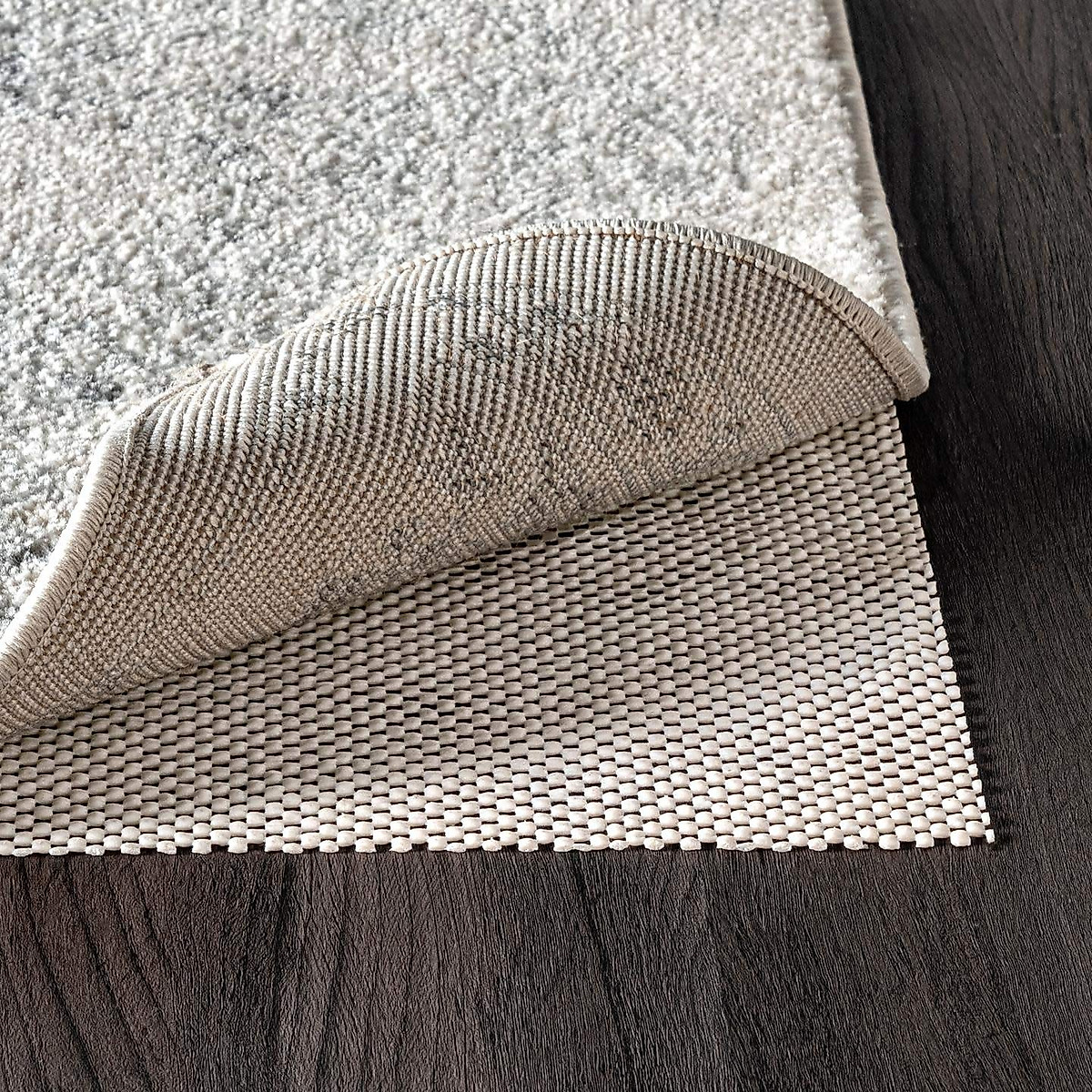 nuLOOM Beau Comfort Non Slip Rug Pad, 12x15, White