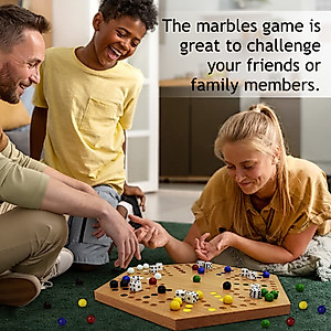 SKEMIX 30 new Solid Color Replacement Marbles Wahoo Aggravation Board game GLASS Wa Hoo