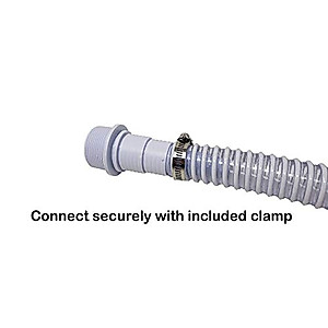 Sealproof Pool Hose Adapter, 30 Configurations, Compatible with Most Pumps, Skimmers, and Filters, White