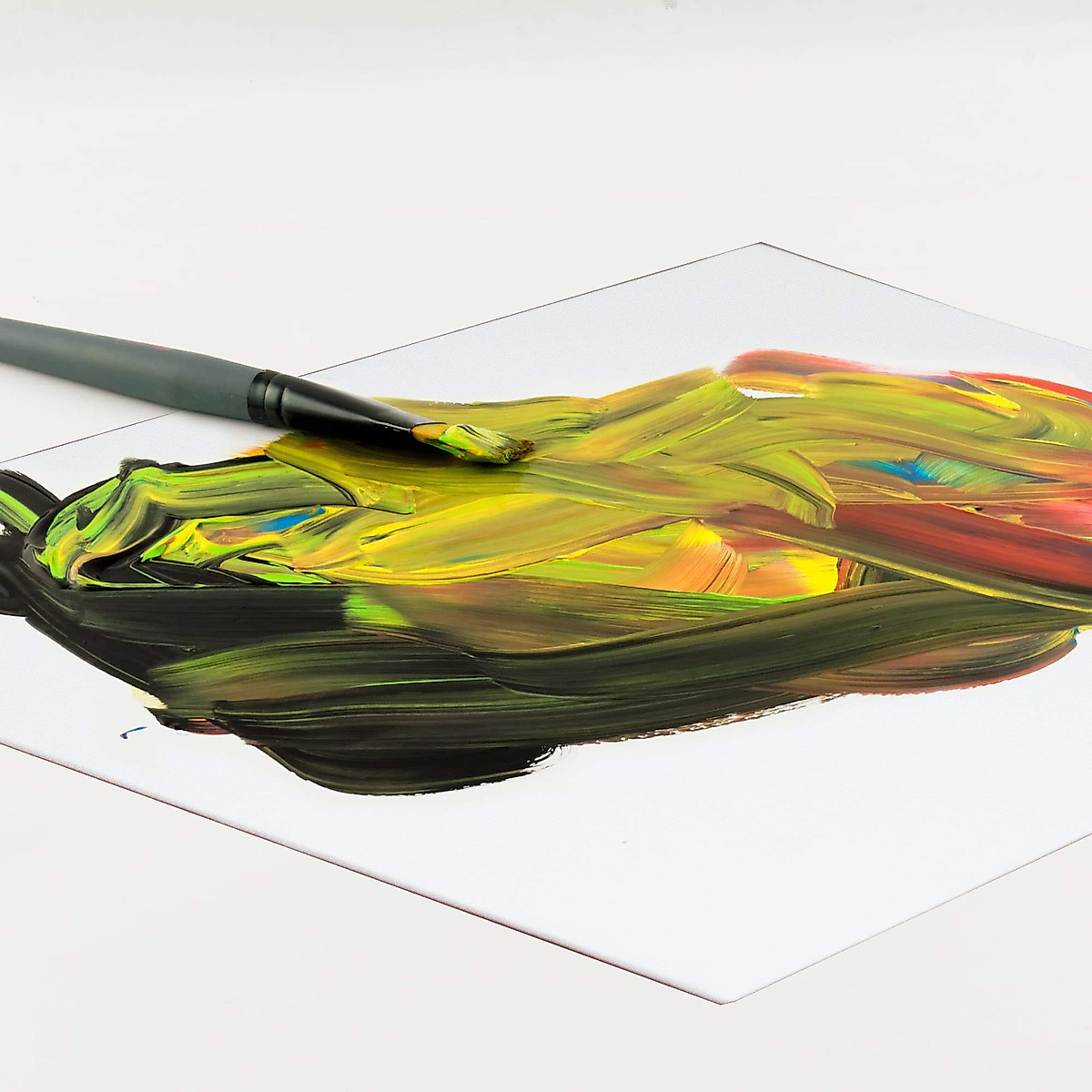 FIXSMITH Canvas Boards for Painting 10x10 Inch, Super Value 12 Pack White Blank Canvas Panels, 100% Cotton Primed, Painting Art Supplies for Professionals, Hobby Painters, Students & Kids