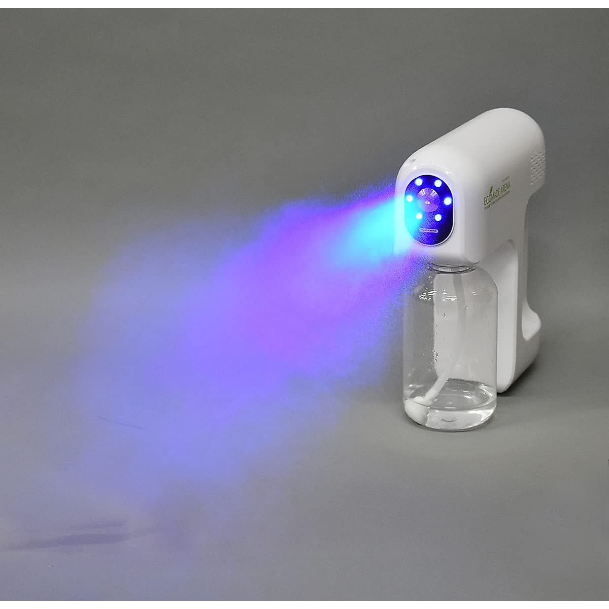 Portable Cordless Handheld Nano Mist Sprayer Fogger ULV Atomizer for Home, Office, School, or Garden (White)