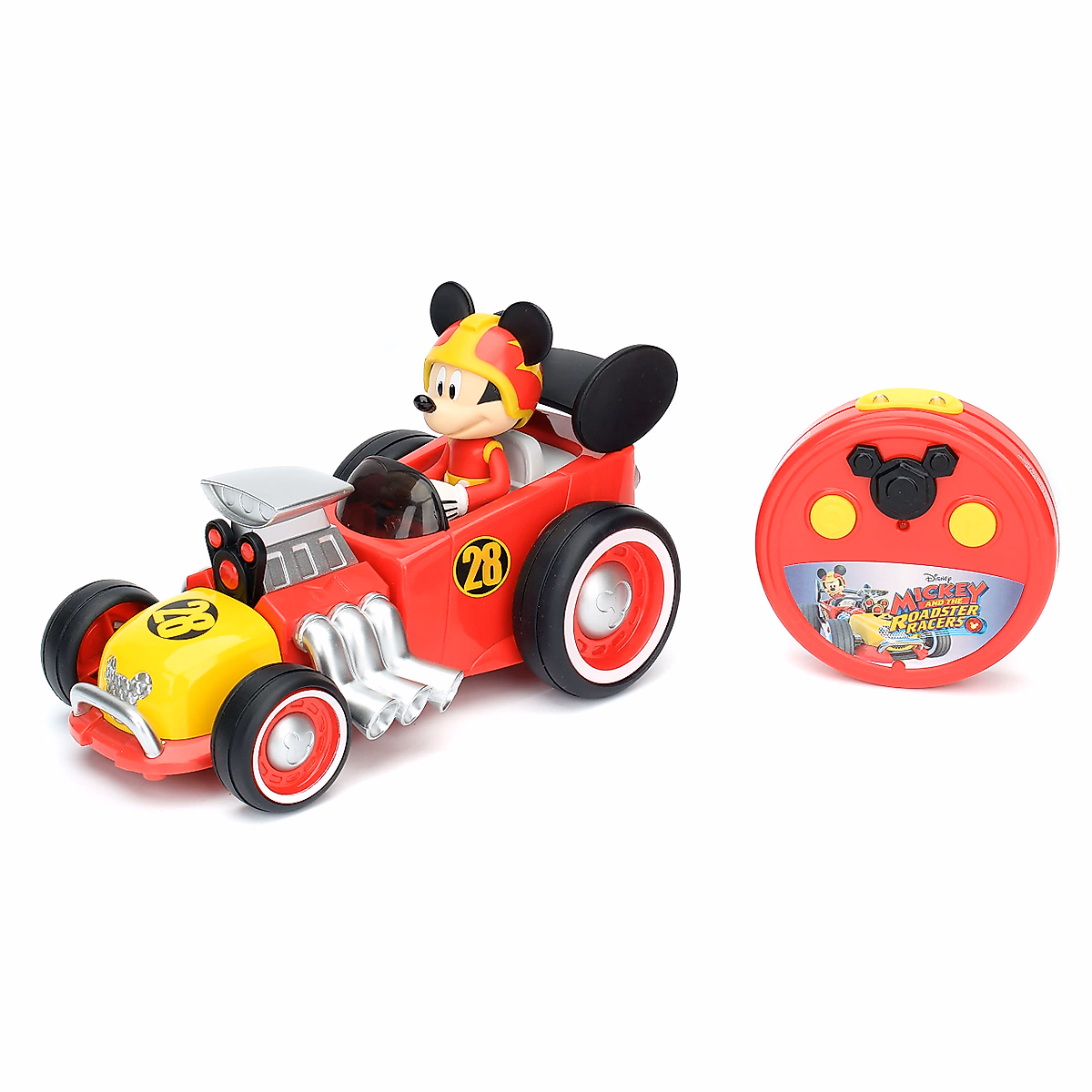 Jada Toys Disney Mickey Roadster Racer RC Vehicle Red, Standard