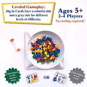 Briarpatch I Spy Dig In Game for Kids, Preschool Learning Activity Game, Family, Fast Paced for Children Ages 5+