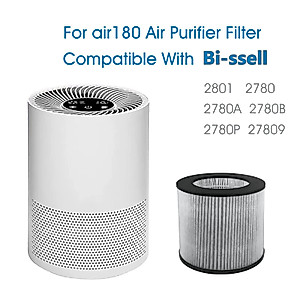 HAMVUS 2 Pack 2801 Replacement Filter Compatible with Bi-ssell 2801, 2780, 2780A, 2780B, 2780P, 27809 Hight Efficiency and Carbon Filter, 2801 MYair Personal Air Purifier Replacement Filter