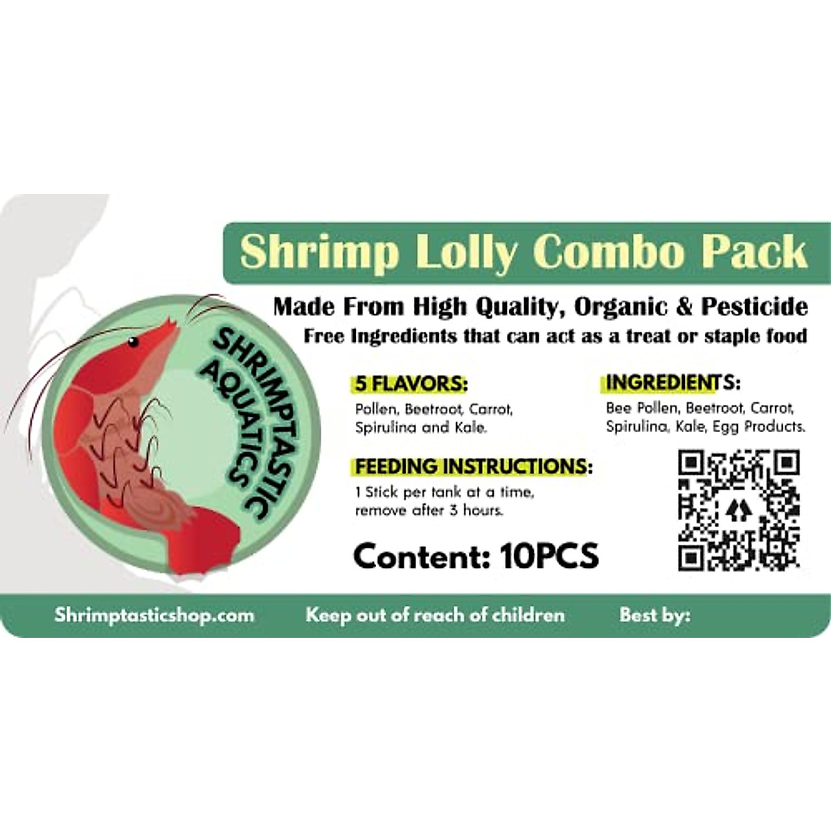 Shrimptastic Aquatics Shrimp Lolly Combo Pack