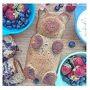 DIY Giant Gummy Bear Mold by Mister Gummy | PREMIUM Quality Silicone + 2 RECIPES and 5 GIFT BAGS Included | Make BIG Bear Treats! (Gummy, Cakes, Breads, Chocolates, and More) (Red)