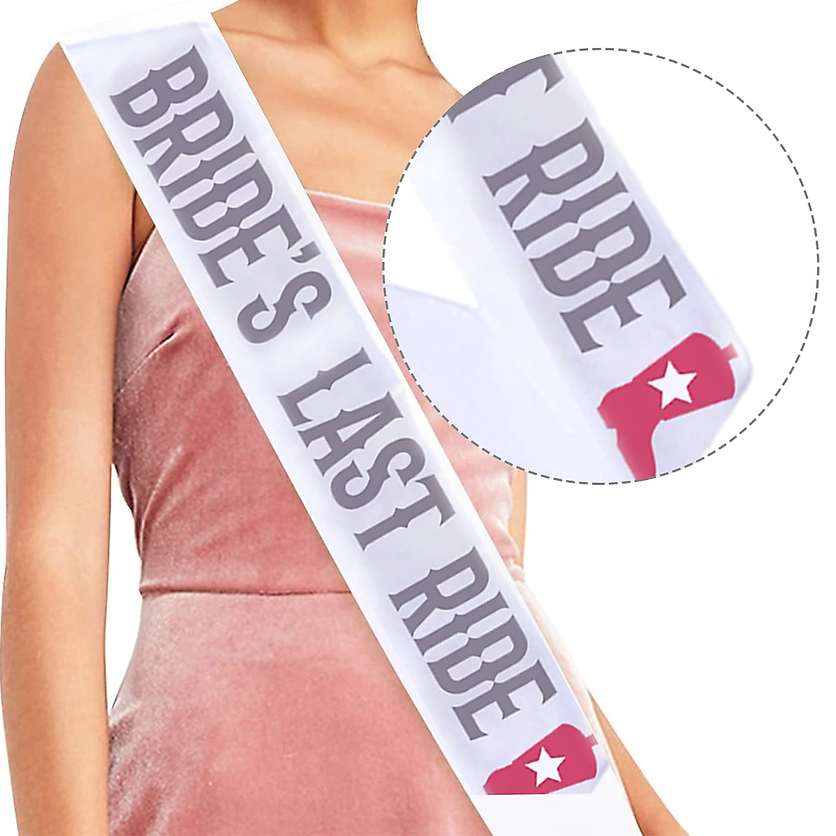 Nashville Cowgirl Last Rodeo Bachelorette Party Bridal Shower Backdrop Decorations,Hot Pink Last Hoedown Garland,Fushia Western Wedding Balloons Arch, Last Ride Let's Go Girl Disco Silver Foil Curtain