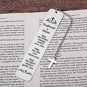 Christian Bookmark Bible Verse Inspirational Gifts for Women Men Religious Gifts Bookmarks Book Lovers Godson Book Marks Baptism Catholic Christmas Graduation Birthday Gifts for Female Book Mark