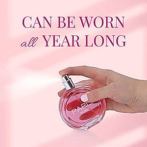 NovoGlow Paris Women- Eau De Parfum Spray Perfume, Fragrance For Women- Daywear, Casual Daily Cologne Set with Deluxe Suede Pouch- 3.4 Oz Bottle- Ideal EDP Beauty Gift for Birthday, Anniversary