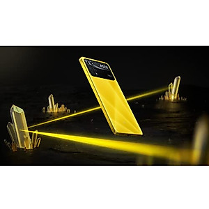 Poco X4 PRO 5G + 4G Volte Global Unlocked 128GB + 6GB GSM 6.6" 108 mp Triple Camera (Not Verizon/Boost/Cricket/At&T/Metro/Tmobile CDMA) + Car Fast Car Charger Bundle (Yellow)