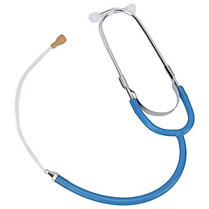 Audiphones Stethoscope, Listening Test Stethoscope, Volume Noise Detection Hearing Aid Stethoscope Easy to Use Binaural for Home (Light Blue)