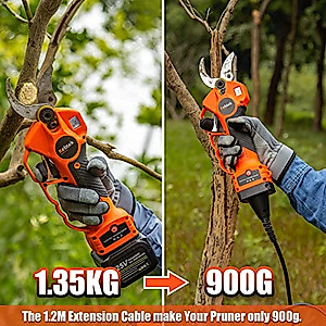 Battery Cable Connectors for Kebtek B00840 Electric Pruning Shear - Reduce the Weight of Electric Pruner