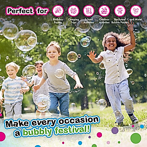 WOWMAZING Big Bubble Refill Powder Mix (6 Packets) - Turns Dish Detergent into Giant Bubbles. Makes 6 GALLONS! - Made in USA
