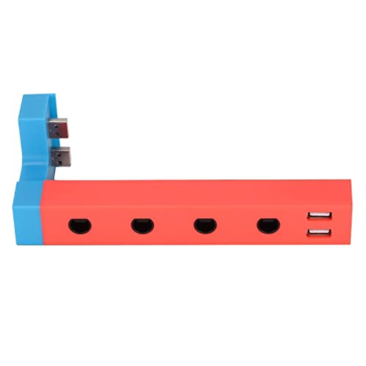 4 Ports Controller Adapter, USB Interface Design Easy to Use Practical Convenient Premium Material Wired Controller Adapter for