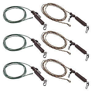 ECSiNG 6PCS Pre Rigged Rig Tube Helicopter Chod Hair Rigs Anti Tangle Fishing Tackle Links Outdoor Fishing Gear Carp Fishing Accessories for Freshwater Saltwater