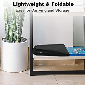 Cosmos Portable Fishing Rod Bag Foldable Fishing Pole Reel Tackle Organizer Storage Bag Fishing Rod Travel Carry Bag Rod Spinning Protective Case Cover, 53 Inches with 7 Inches Extendable Length