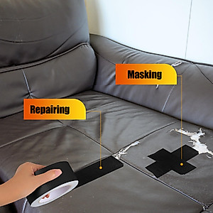 DSUWAZU 5Pack Duct Tape Heavy Duty, 2 inches x 30 Yards Strong, Flexible, No Residue, All-Weather and Tear by Hand-Bulk Value for Repairs,Industrial, Professional Use(Black)